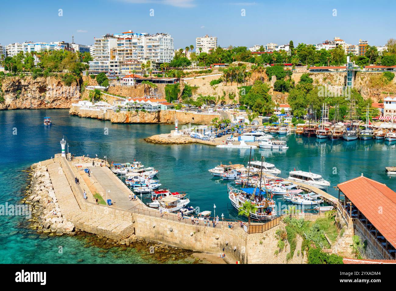 Old Antalya Marina in Kaleici, Antalya, Turkey Stock Photo - Alamy