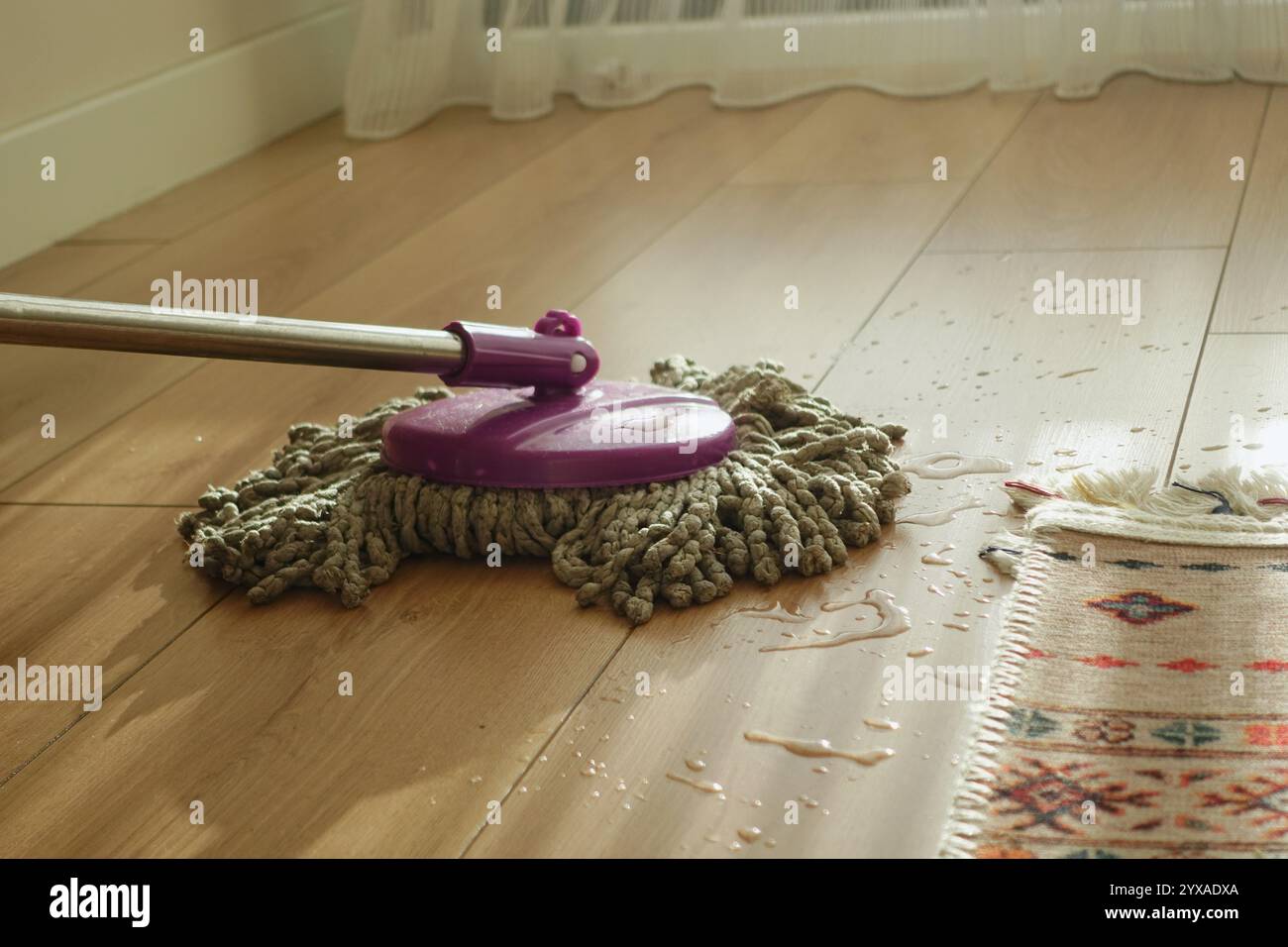 How to Effectively Mop a Hardwood Floor Using a Modern Mop Technique ...