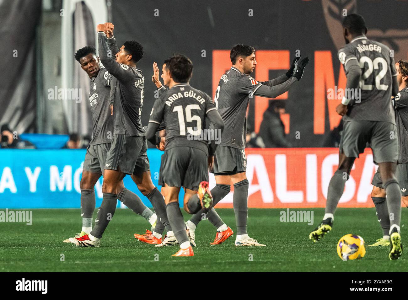 Jude Bellingham of Real Madrid and Aurelien Tchouameni of Real Madrid ...