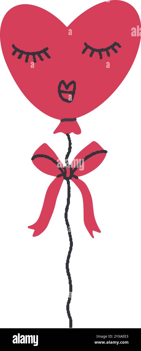 Festive balloon red white Stock Vector Images - Alamy