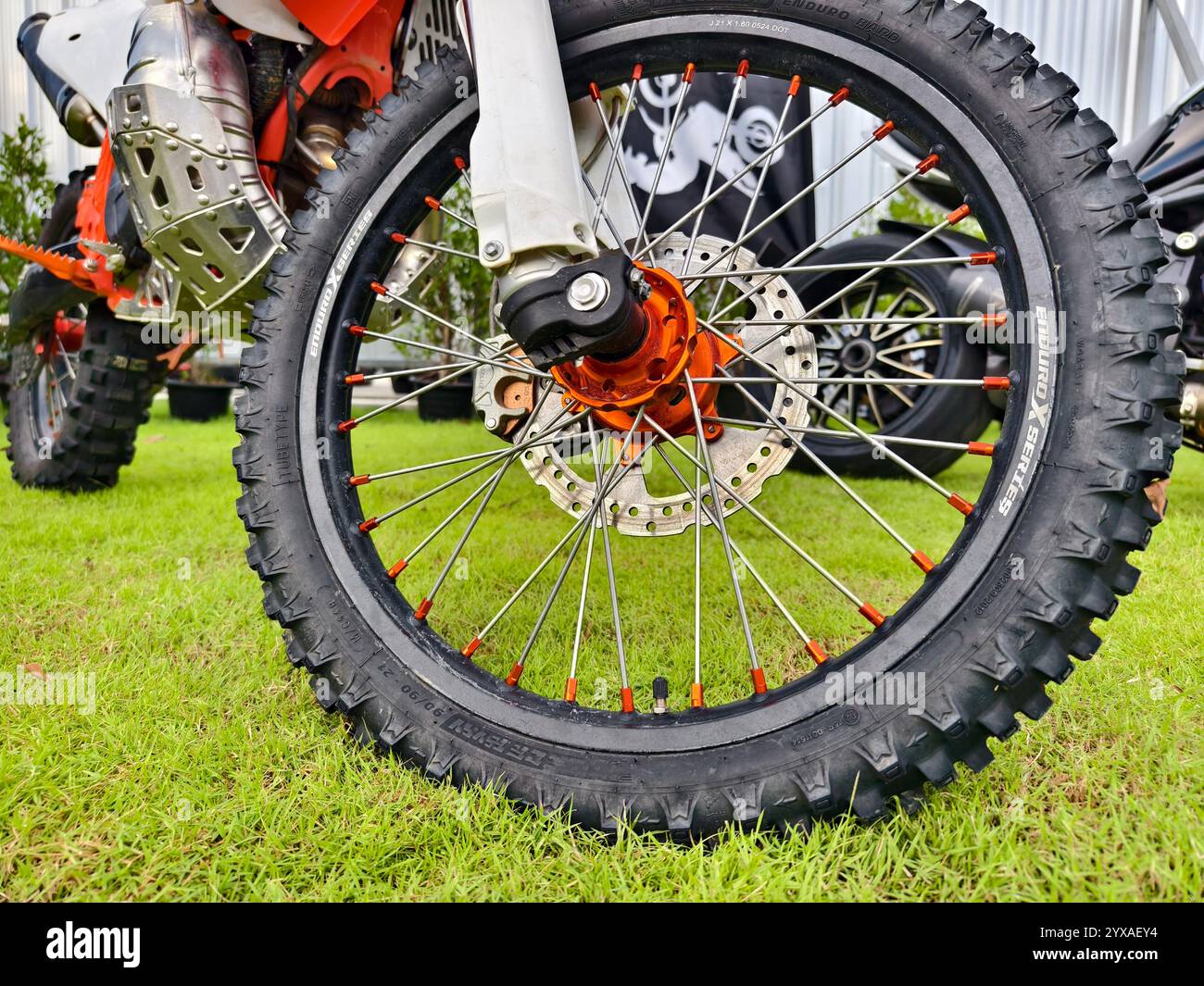 Aerial view motorcycle on dirt hi-res stock photography and images - Alamy
