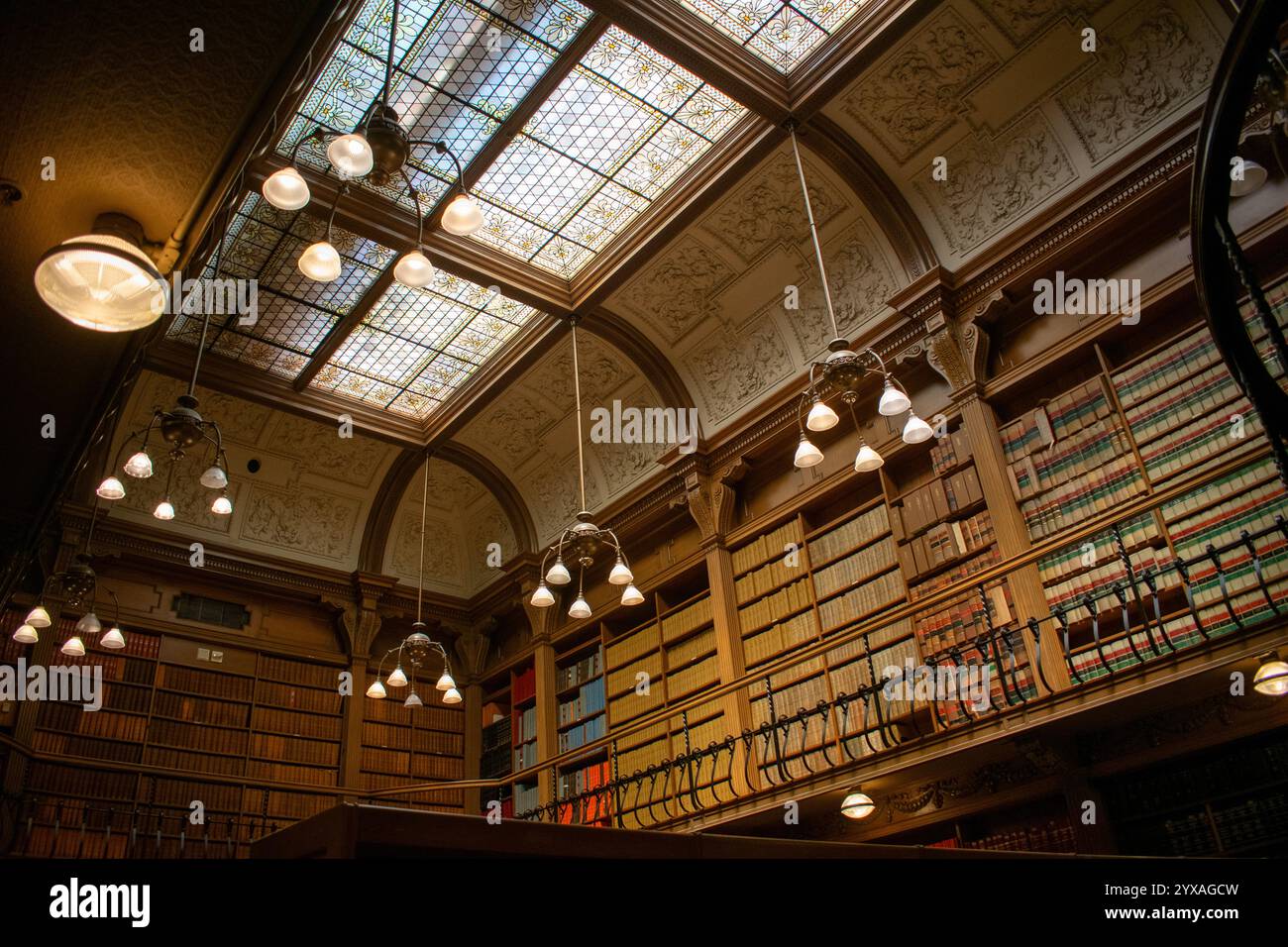 A similar view of the library at Osgoode Hall in Toronto, highlighting ...