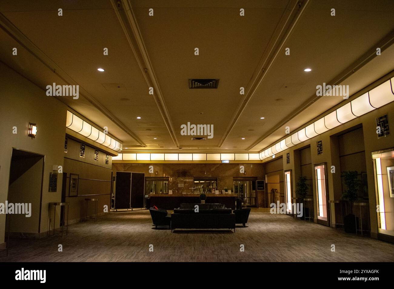 The bar area of the Carlu in Toronto, showcasing its elegant Art Deco ...