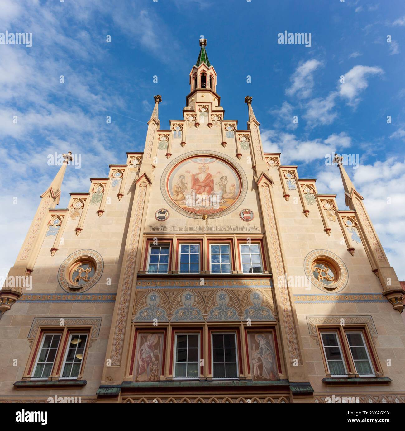 Neo-Gothic Hospital of the Holy Spirit. Bad-Waldsee, Germany Stock ...