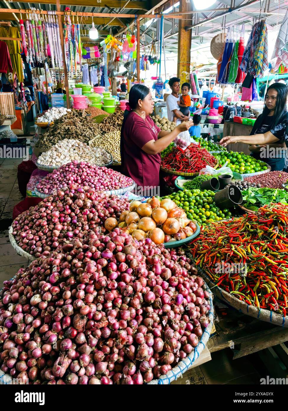 Traditional Market Tomohon in Tomohon, North Sulawesi, Indonesia ...