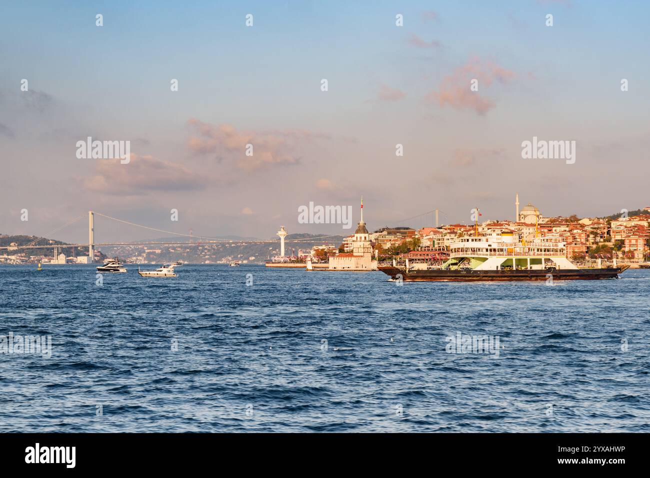 View of the Bosporus strait, Istanbul, Turkey Stock Photo - Alamy