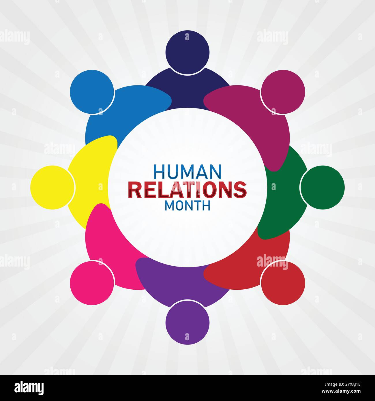 Human Relations Month. Holiday concept. Template for background, banner ...