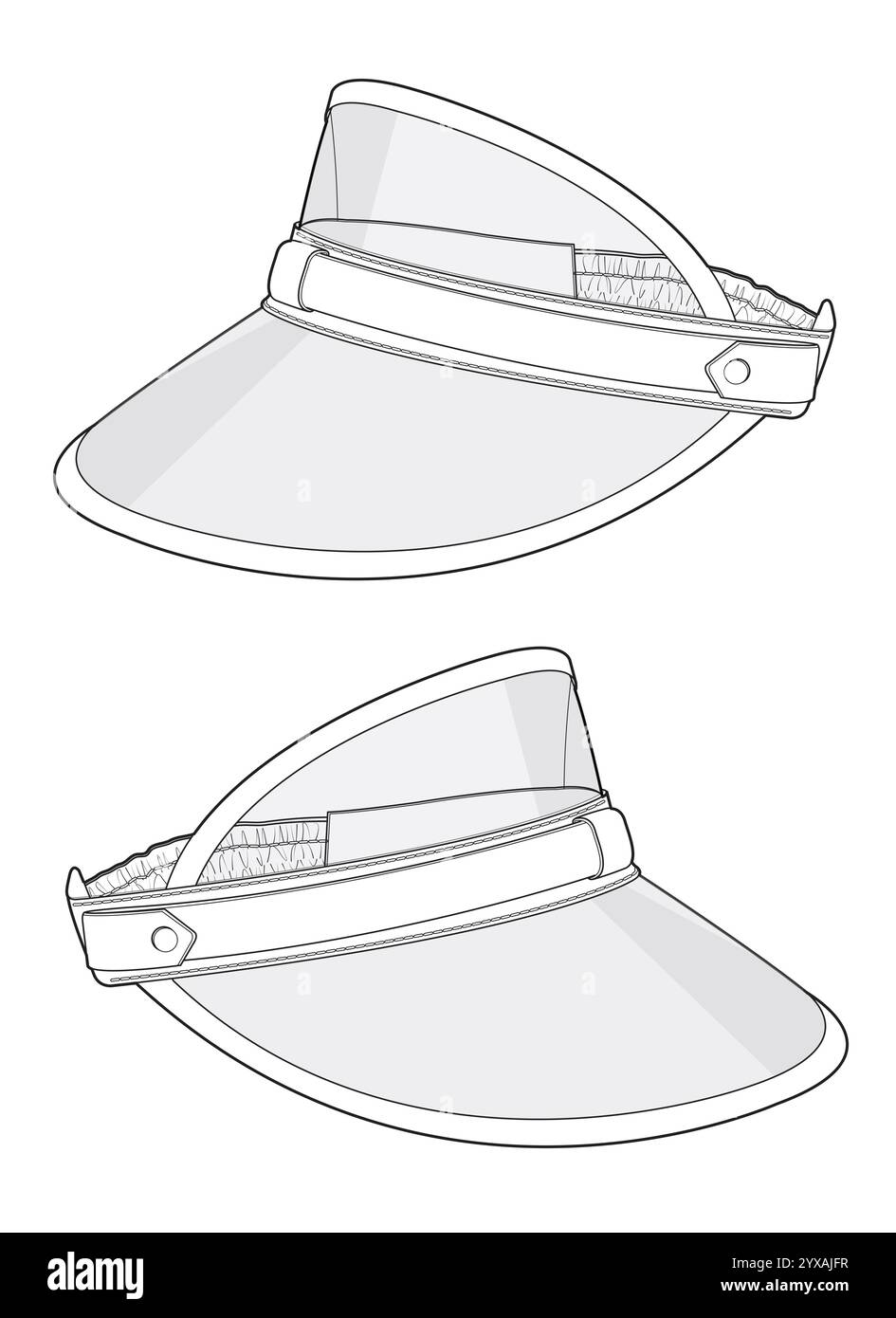 Ladies visor cap drawing hi-res stock photography and images - Alamy