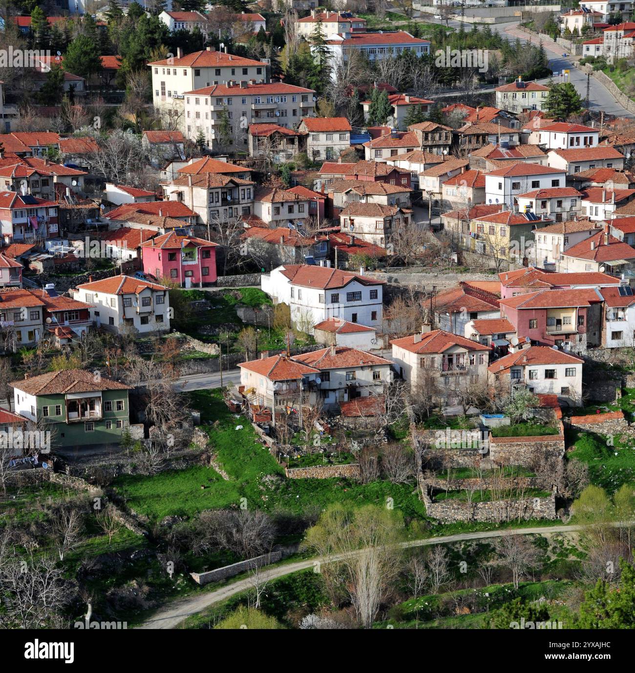 Historical Ayas City and Houses in Ankara, Turkey Stock Photo - Alamy
