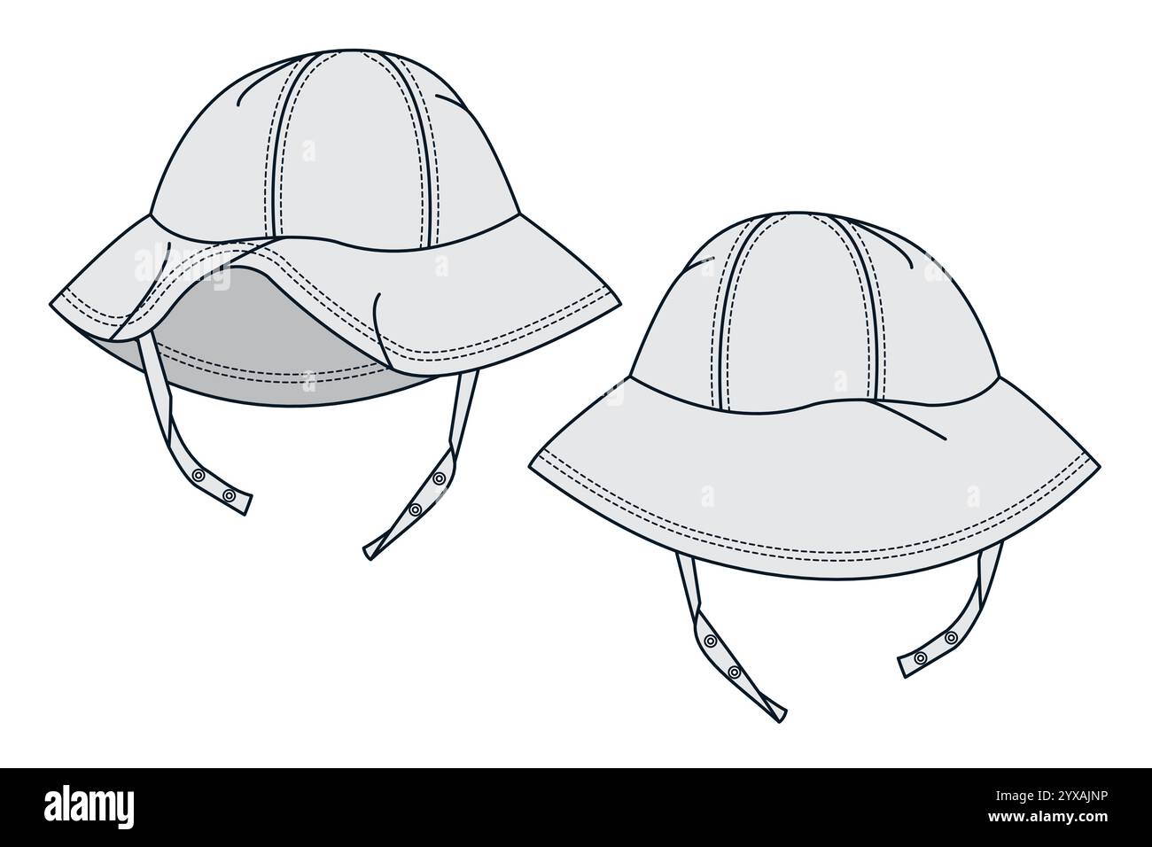 Baby hats flat sketch hi-res stock photography and images - Alamy