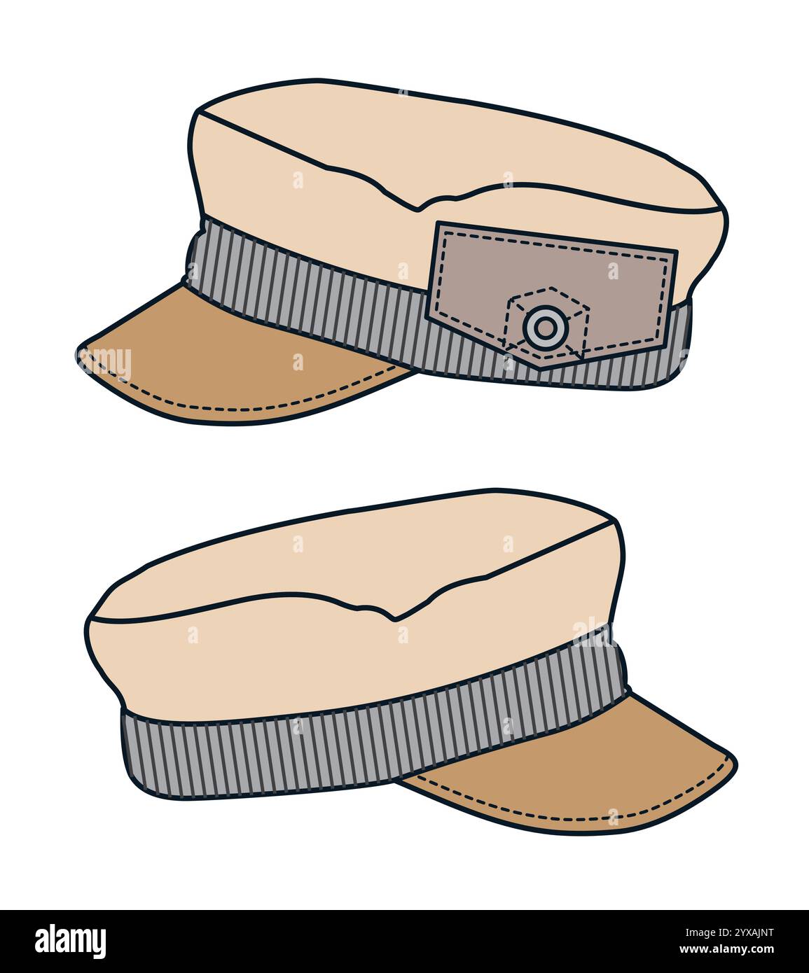 Boys military hats vector design technical flat drawing Stock Vector ... Boys military hats vector design technical flat drawing Stock Vector ...