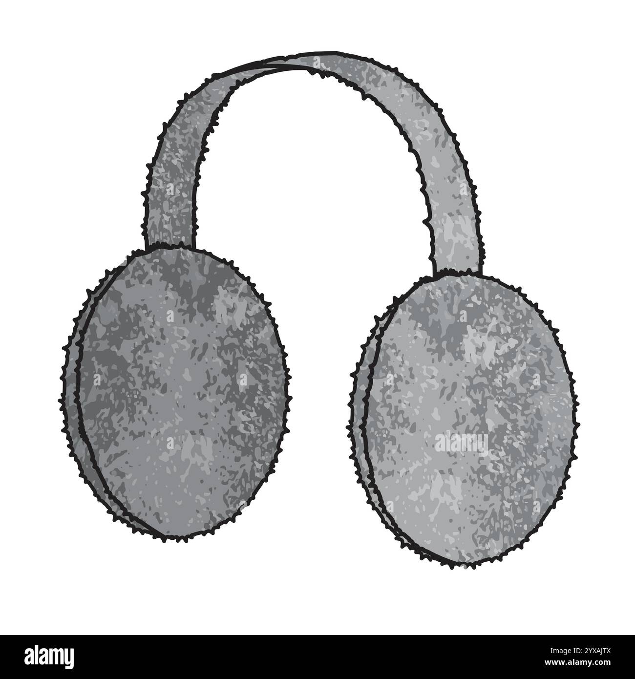 Fur ear muffs vector hi-res stock photography and images - Alamy