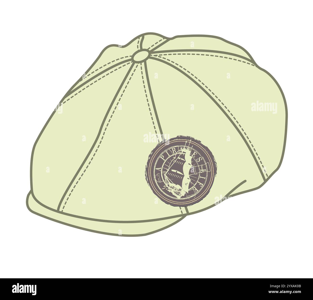 Baker boy hats drawing hi-res stock photography and images - Alamy