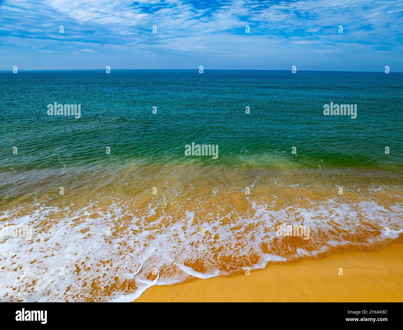 Aerial view of blue sea surface water texture background,Amazing sun ...