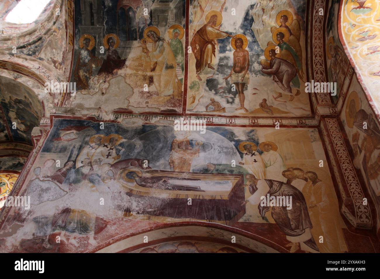 Fantastic historical wall painting in the Gelati monastery-Cathedral of ...