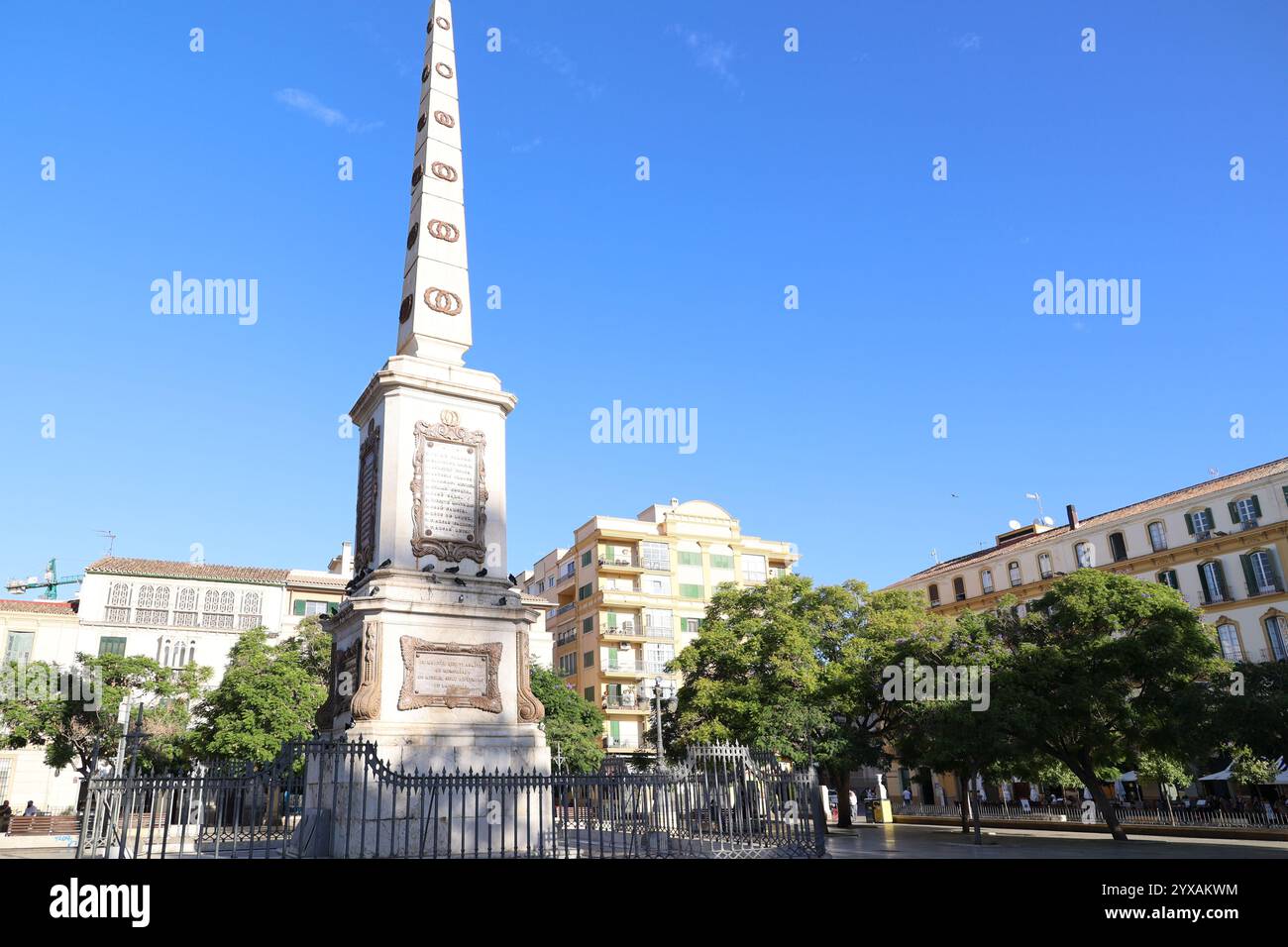 Torrijos monument in the Spanish city of Malaga, Andalusia, Spain Stock ...