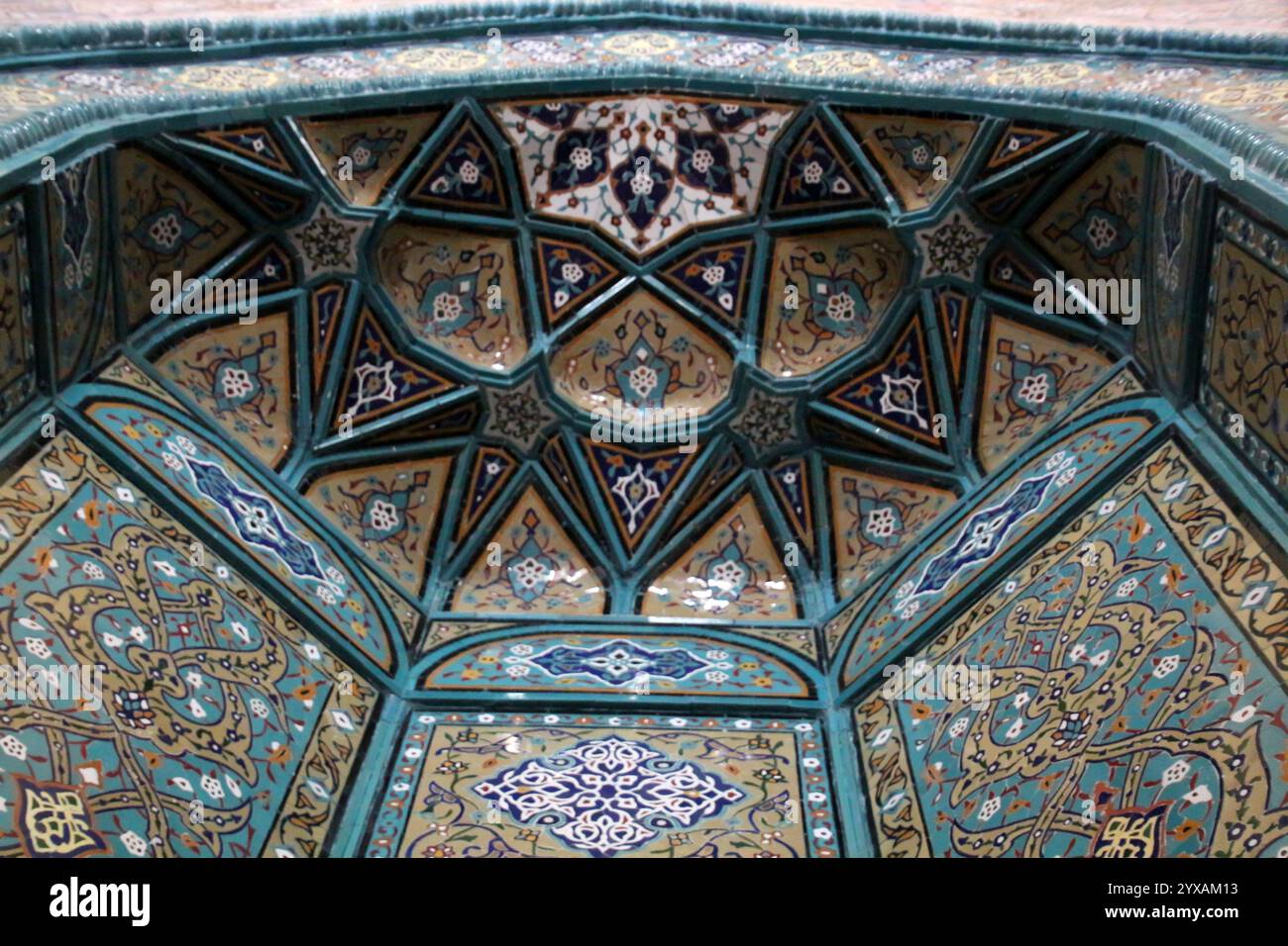 Prayer niche-Mihrab-in the Juma Mosque, Shamakhi, Azerbaijan Stock ...