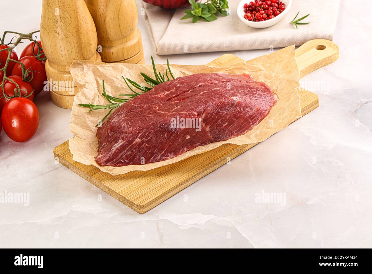 Raw beef meat uncocked steak for grill Stock Photo - Alamy