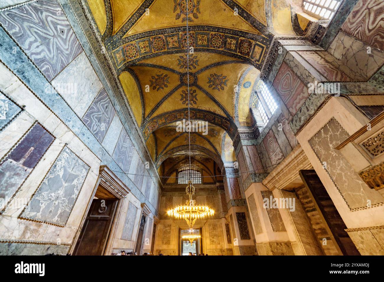 Interior of the inner narthex in the Hagia Sophia, Istanbul Stock Photo ...