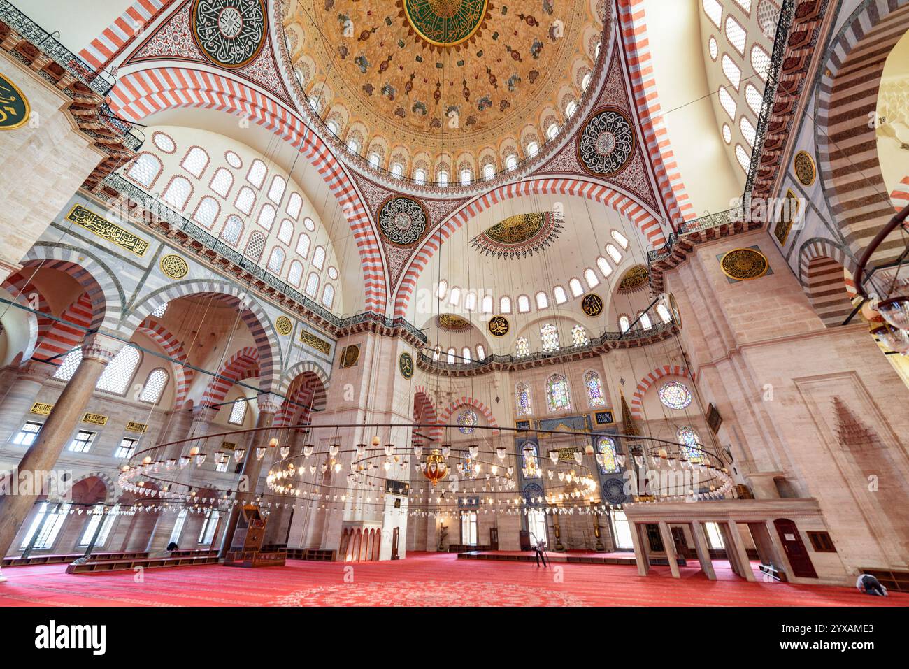 Suleymaniye mosque prayer hall hi-res stock photography and images - Alamy
