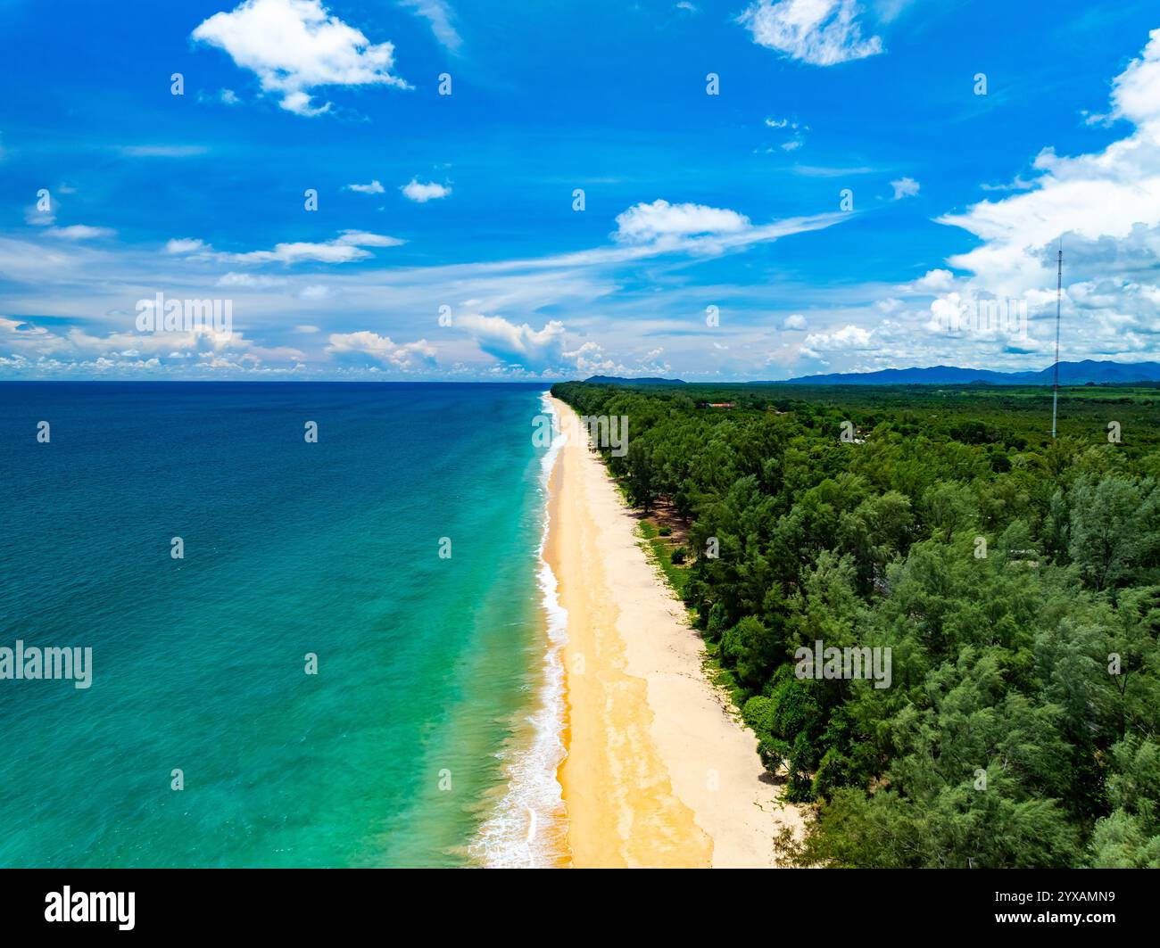Aerial view of blue sea surface water texture background,Amazing sun ...