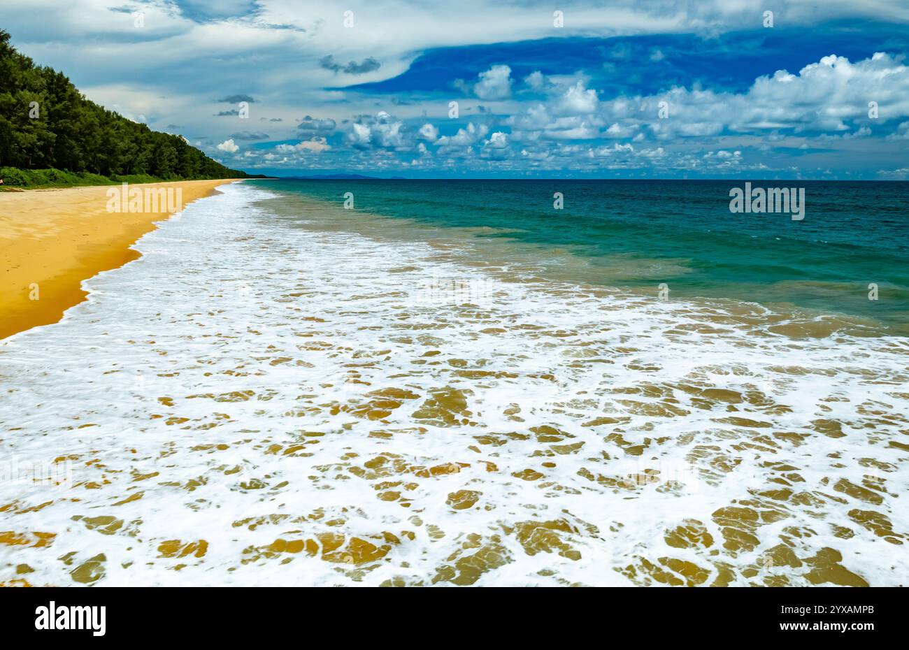Aerial view of blue sea surface water texture background,Amazing sun ...