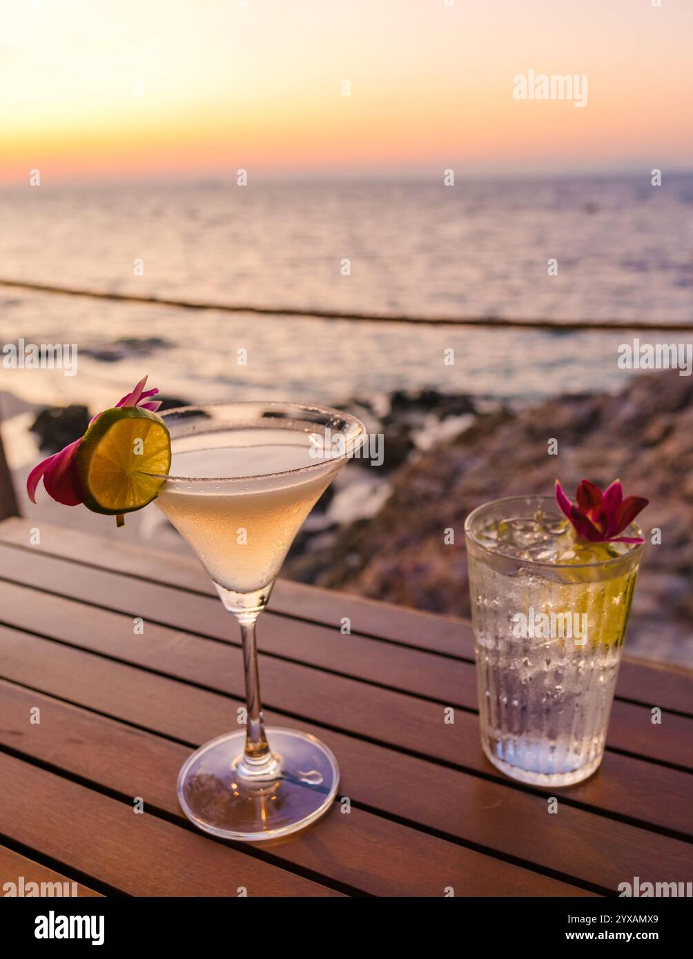 Relaxation takes center stage as refreshing cocktails are savored on a ...
