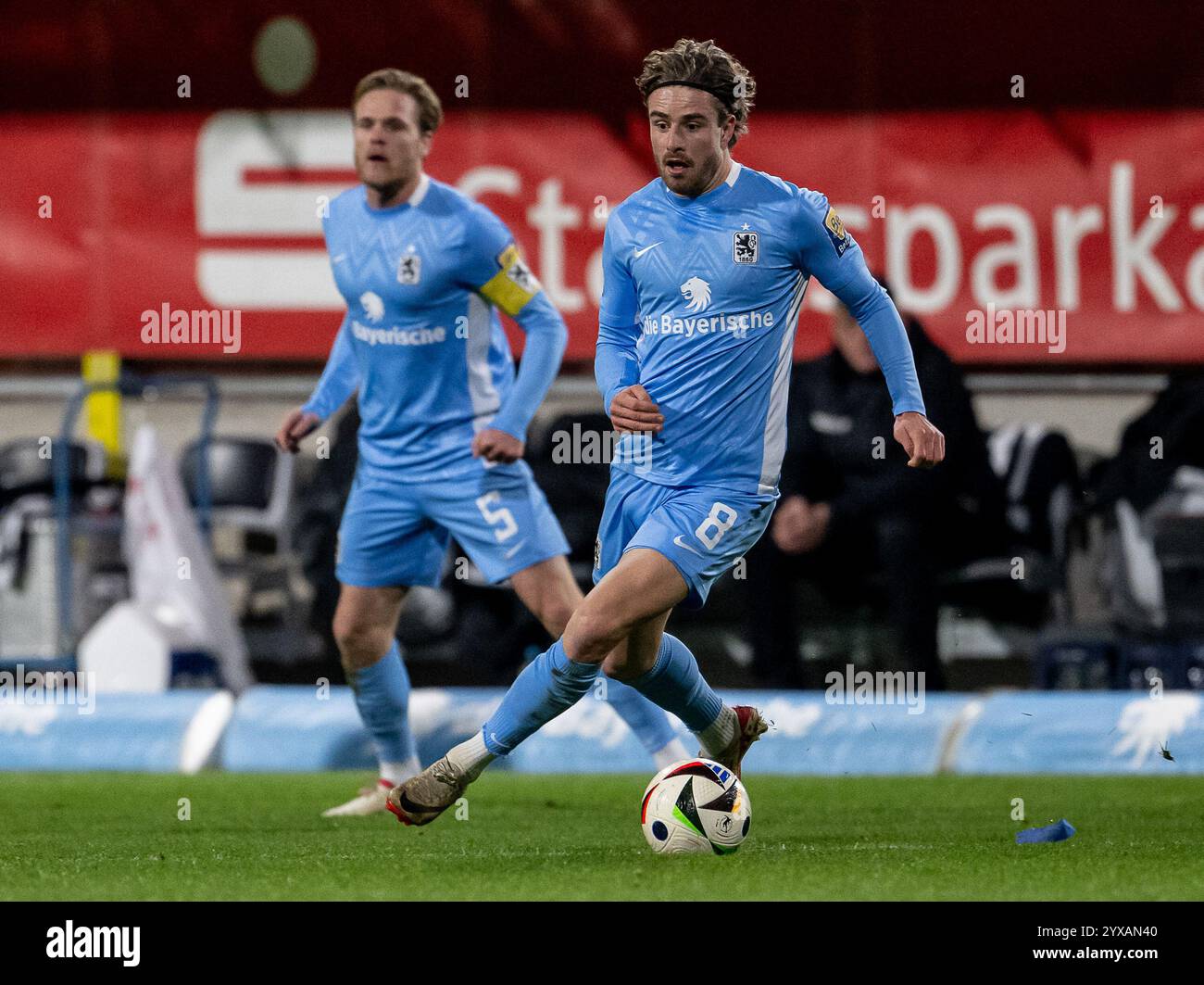 David Philipp (TSV 1860 Muenchen, #8). GER, TSV 1860 Muenchen gegen SC Verl, Fussball, 3 ...