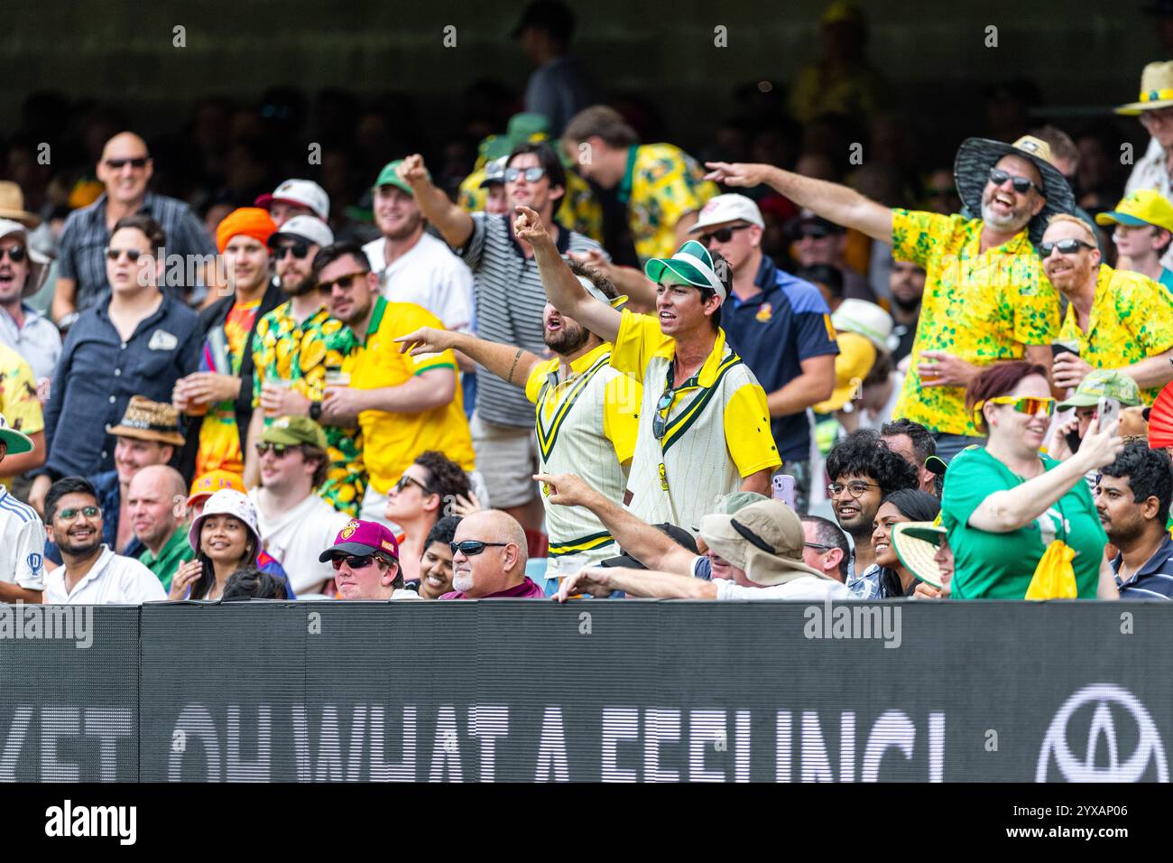 Brisbane, Australia, 15 December, 2024. Cricket fans during Day 2 of ...