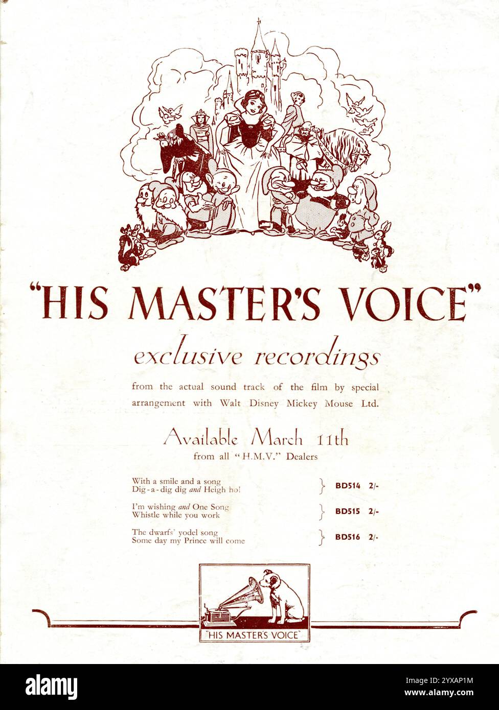 An advert from the back cover of the 1938 Special Souvenir Programme ...