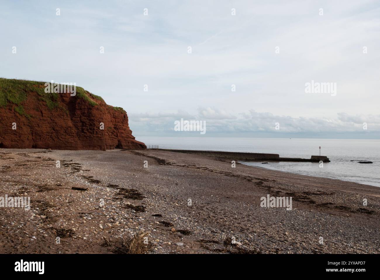 The south Devon coast at Langstone Point, Dawlish, Devon, England Stock ...