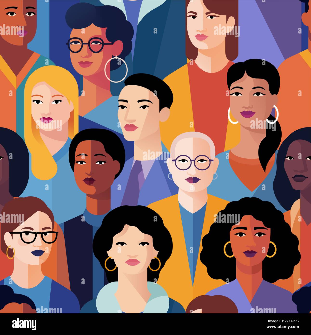 Group women empowerment solidarity Stock Vector Images - Alamy