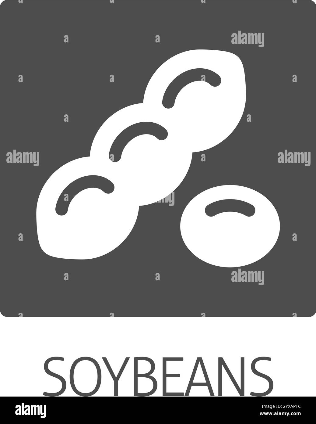 A Soybean Soy Bean Food Allergen Icon Concept Stock Vector Image & Art ...