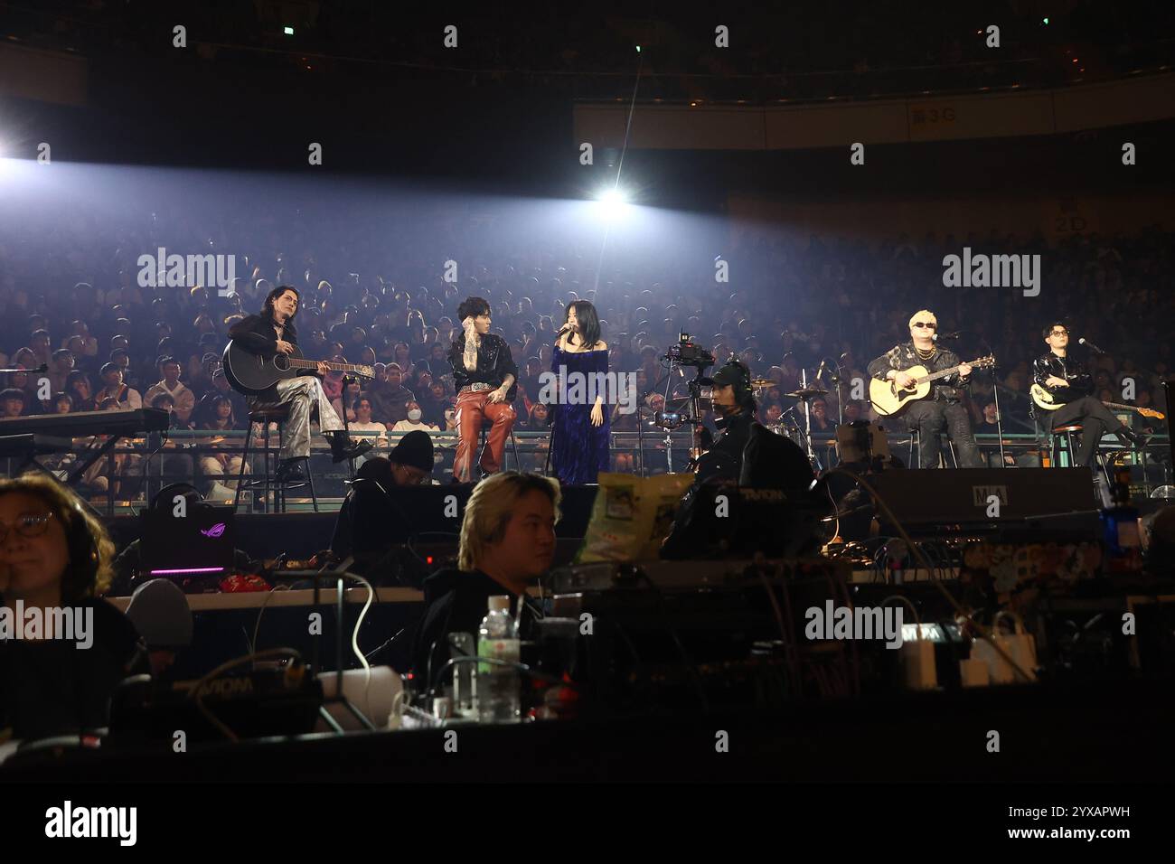 Taipei. 15th Dec, 2024. Taiwanese rock band TRASH and Taiwanese female ...