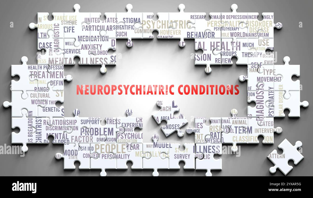 Neuropsychiatric conditions being a complex subject hi-res stock ...