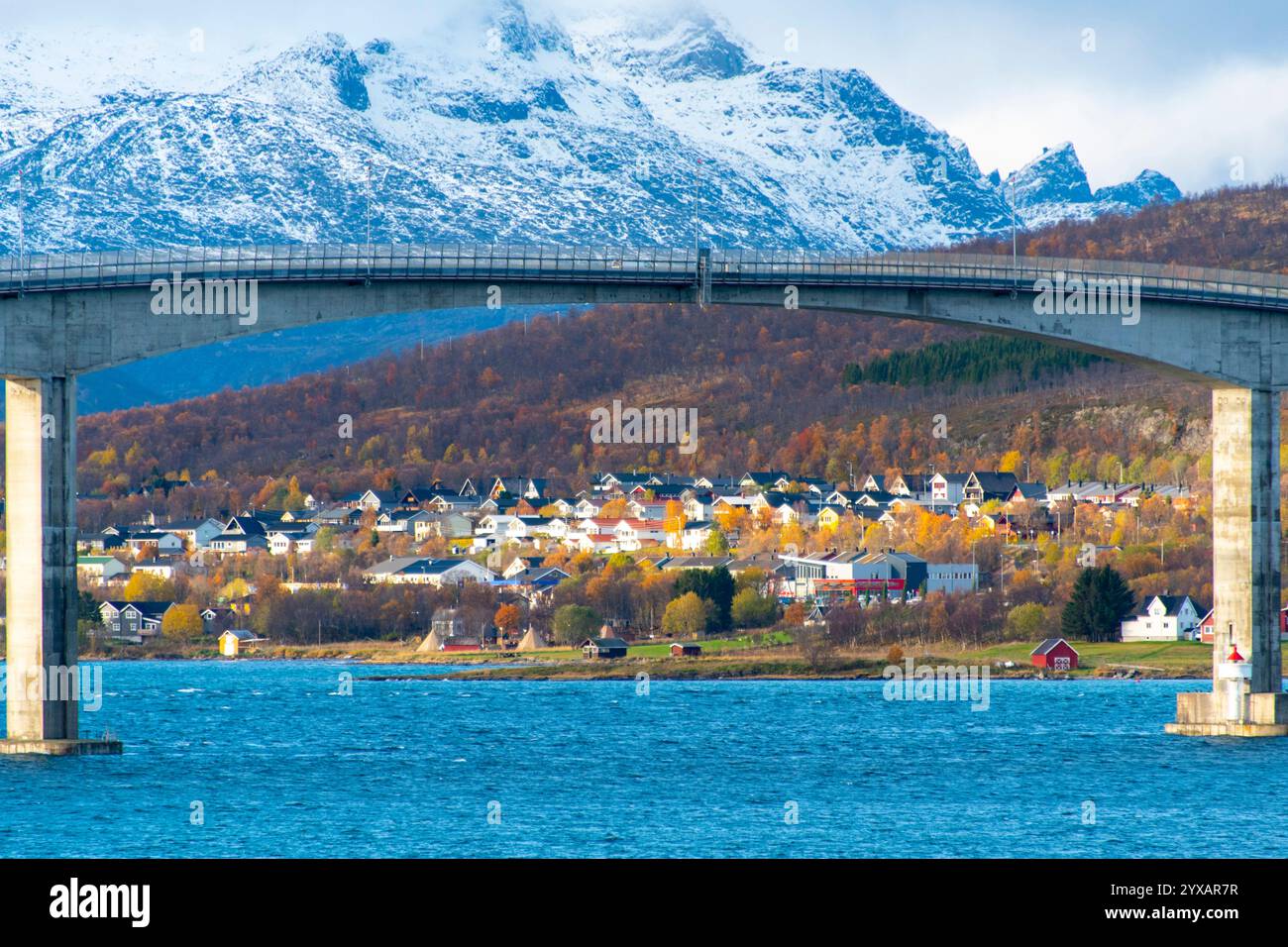 Sandnessund Bridge in Tromso - Norway Stock Photo - Alamy