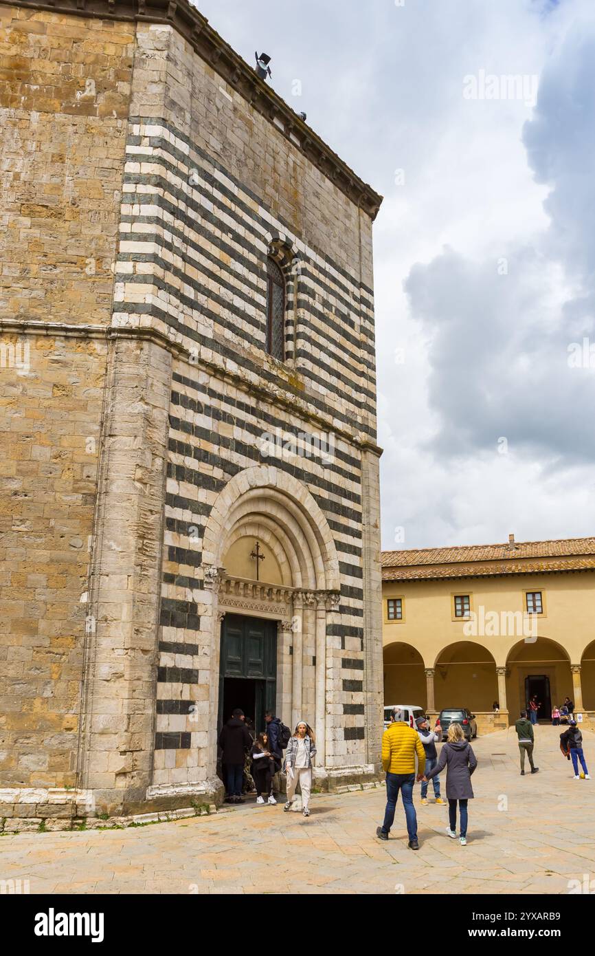 Baptistery of the historic cathedral in Volterra, Italy Stock Photo - Alamy