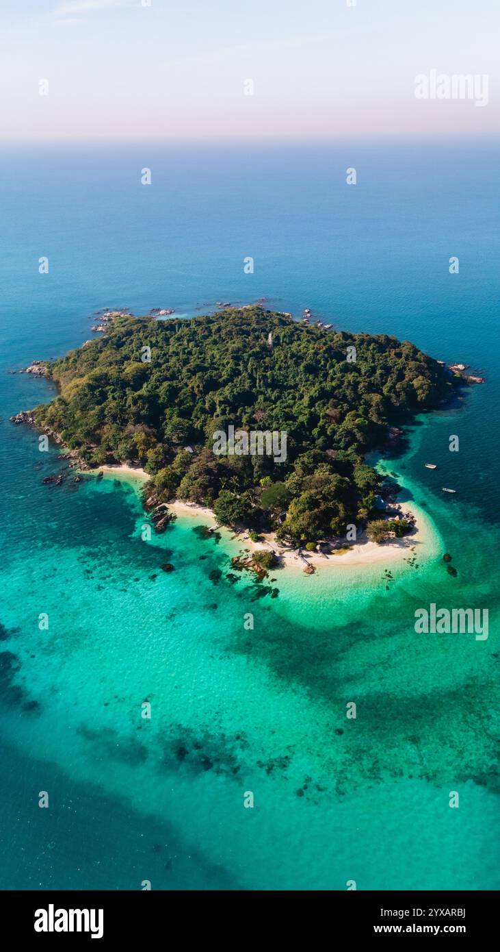 Rayong thailand the lush greenery and vibrant ocean hi-res stock ...