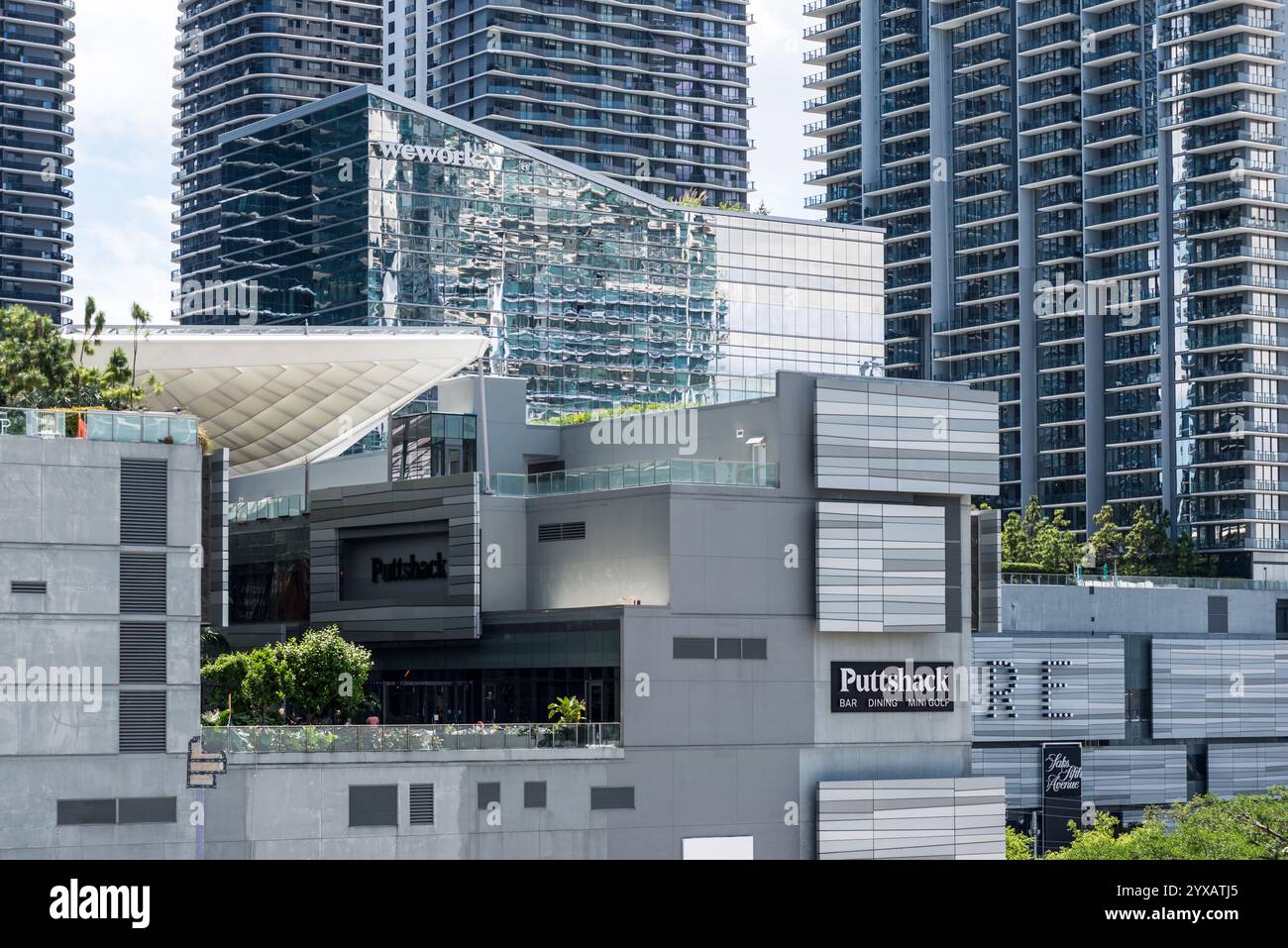 Miami, FL, USA - March 30, 2024: Contemporary architecture in Miami's ...