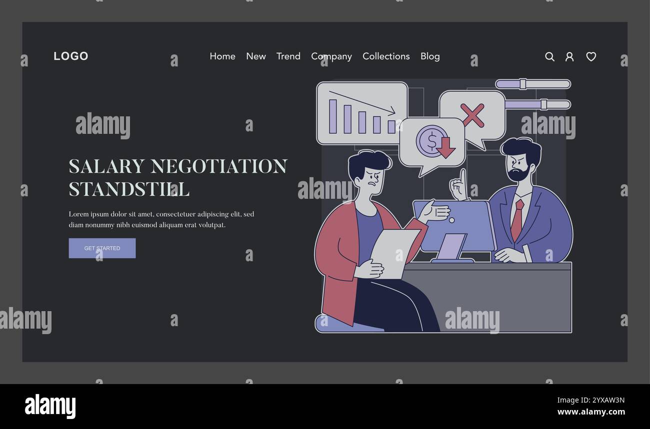 Employee dispute in meeting Stock Vector Images - Alamy