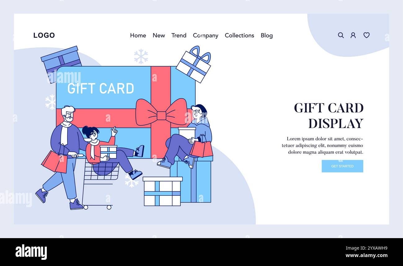 Super Saturday shopping concept. Consumers with gifts and a giant gift ...