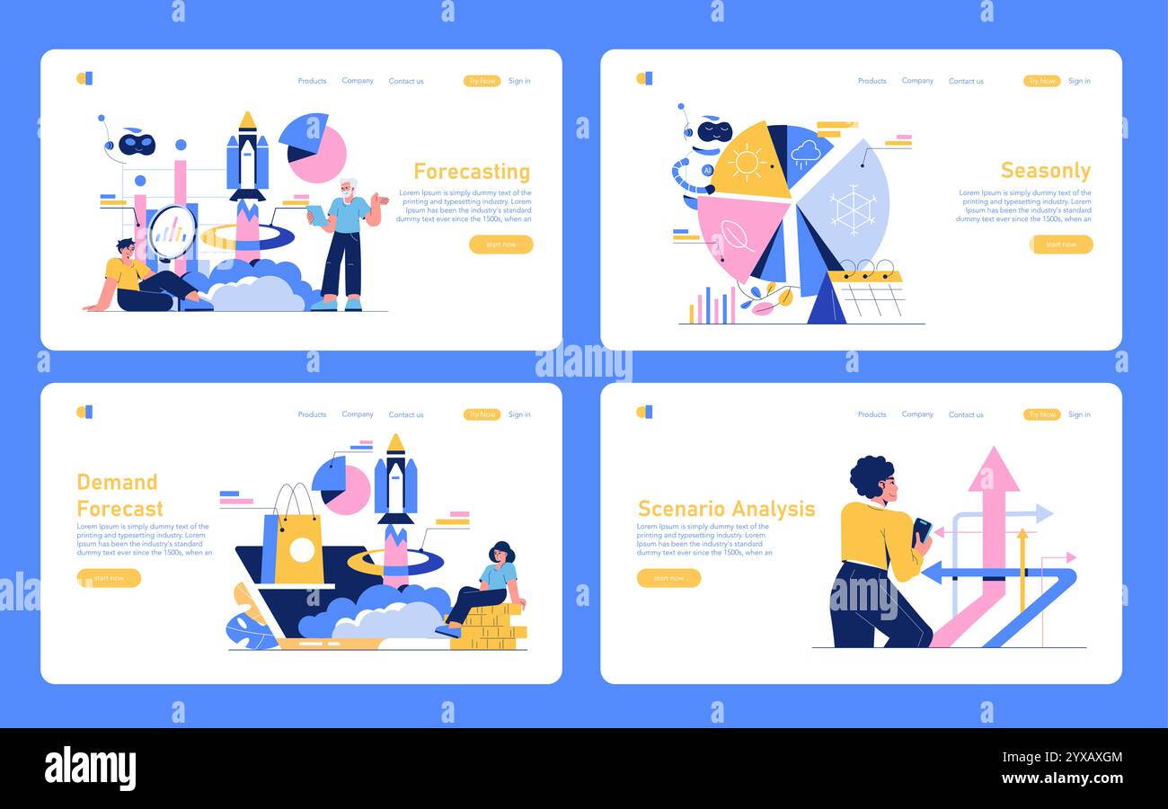 Seasonal scenes Stock Vector Images - Alamy