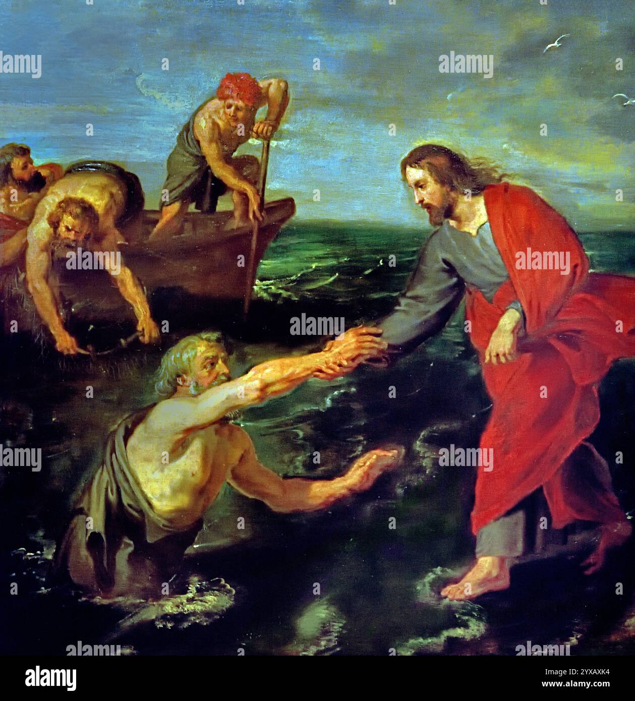 Jesus and peter walking on water hi-res stock photography and images ...