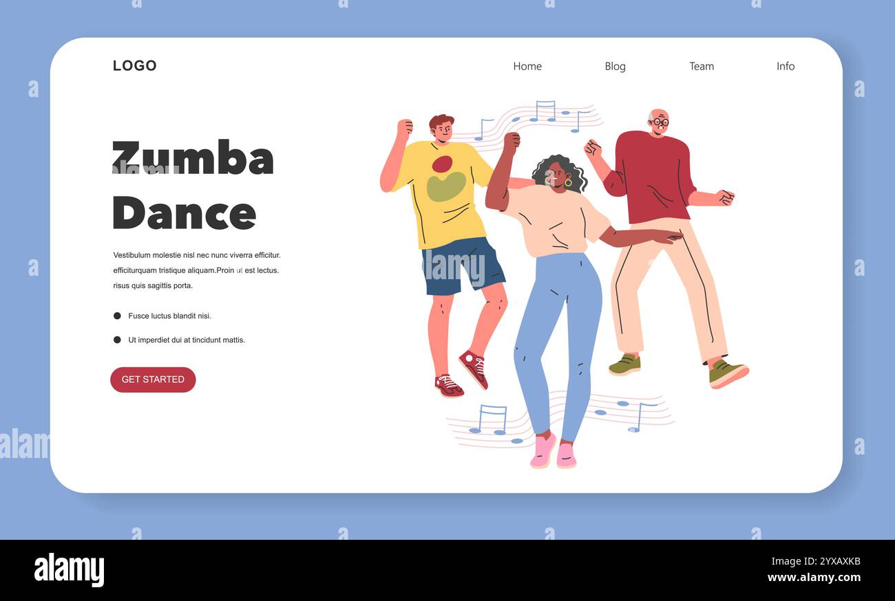 Zumba Dance concept. Energetic group enjoys a lively Zumba class with ...