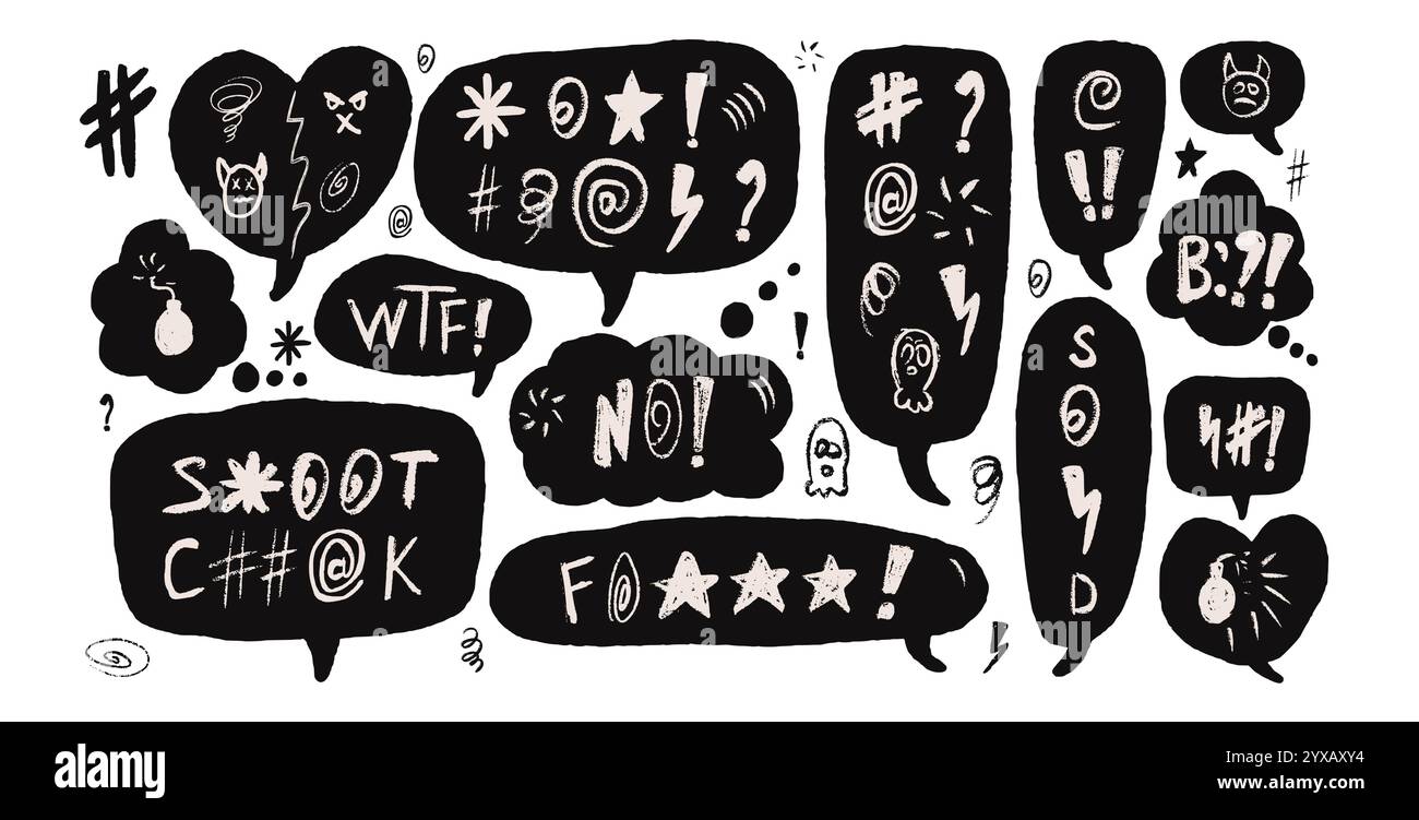 No profanity sign Stock Vector Images - Alamy