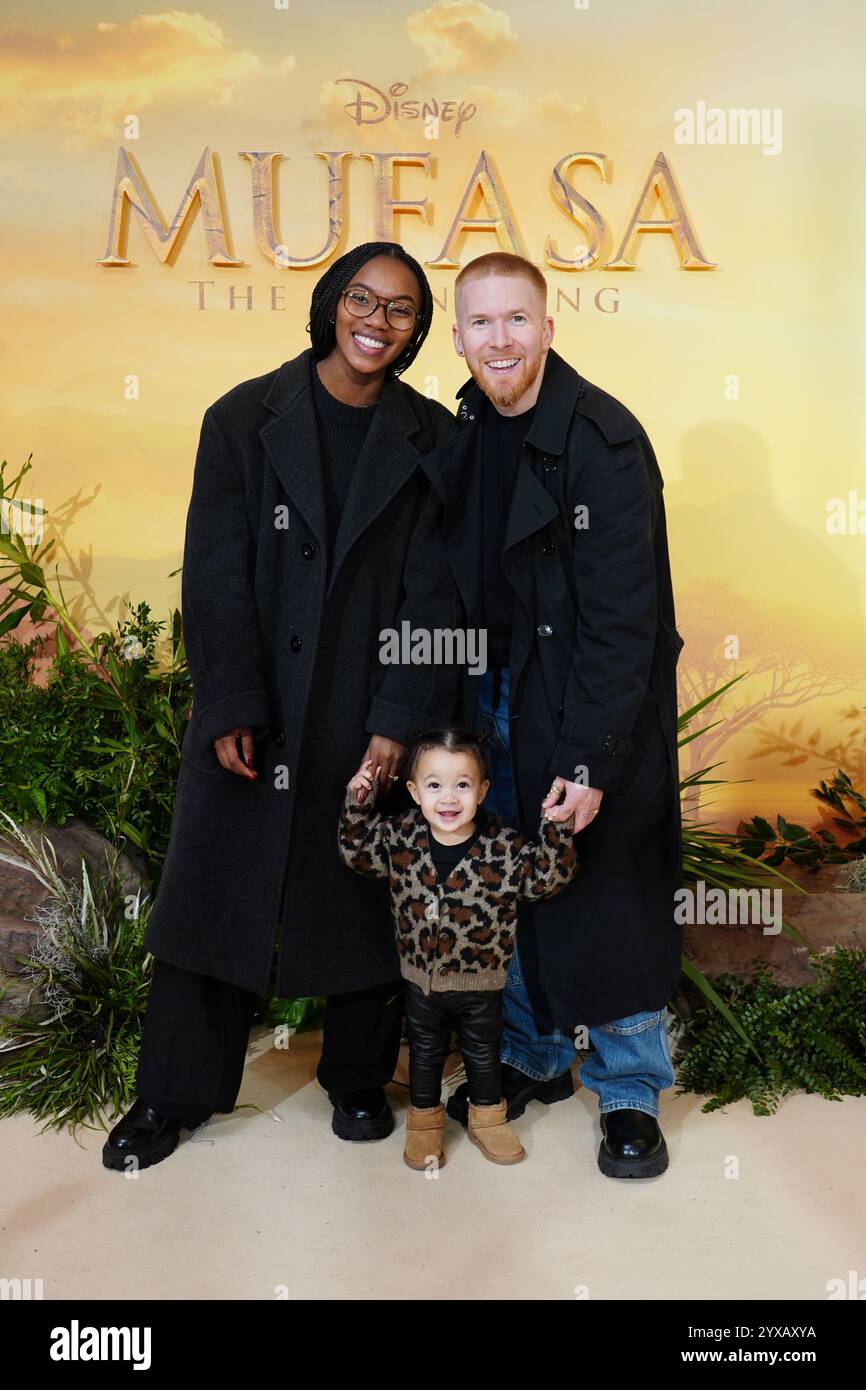 Neil Jones and Chyna Mills with their daughter Havana arriving for the ...