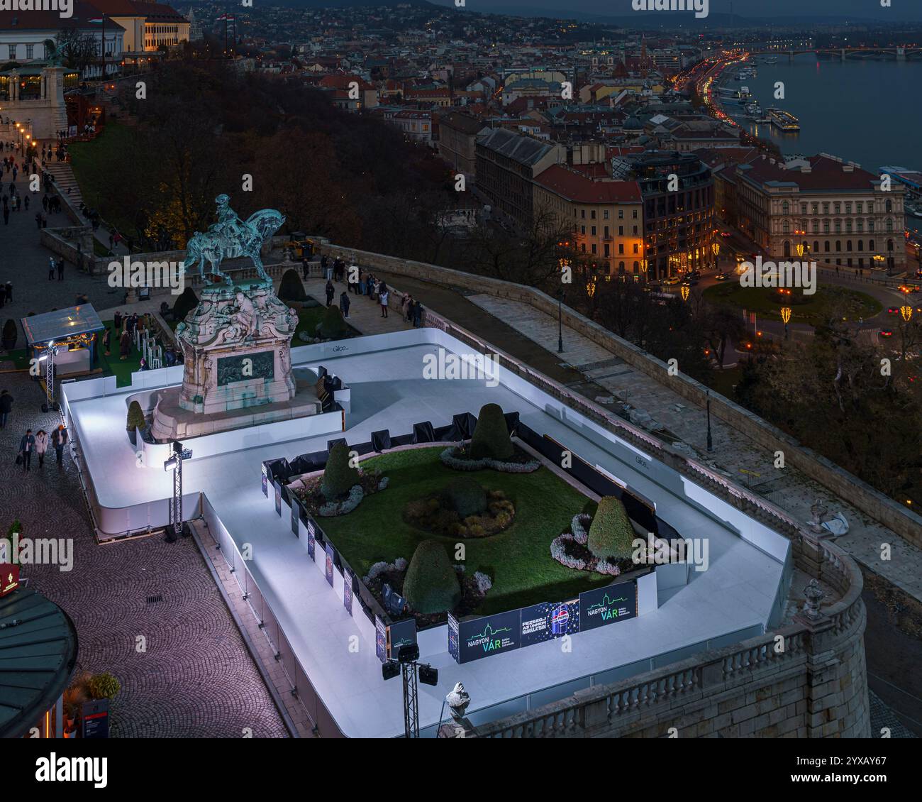 12.09.24. Budapest, Hungary. There is an Unique ice rink in the Buda ...