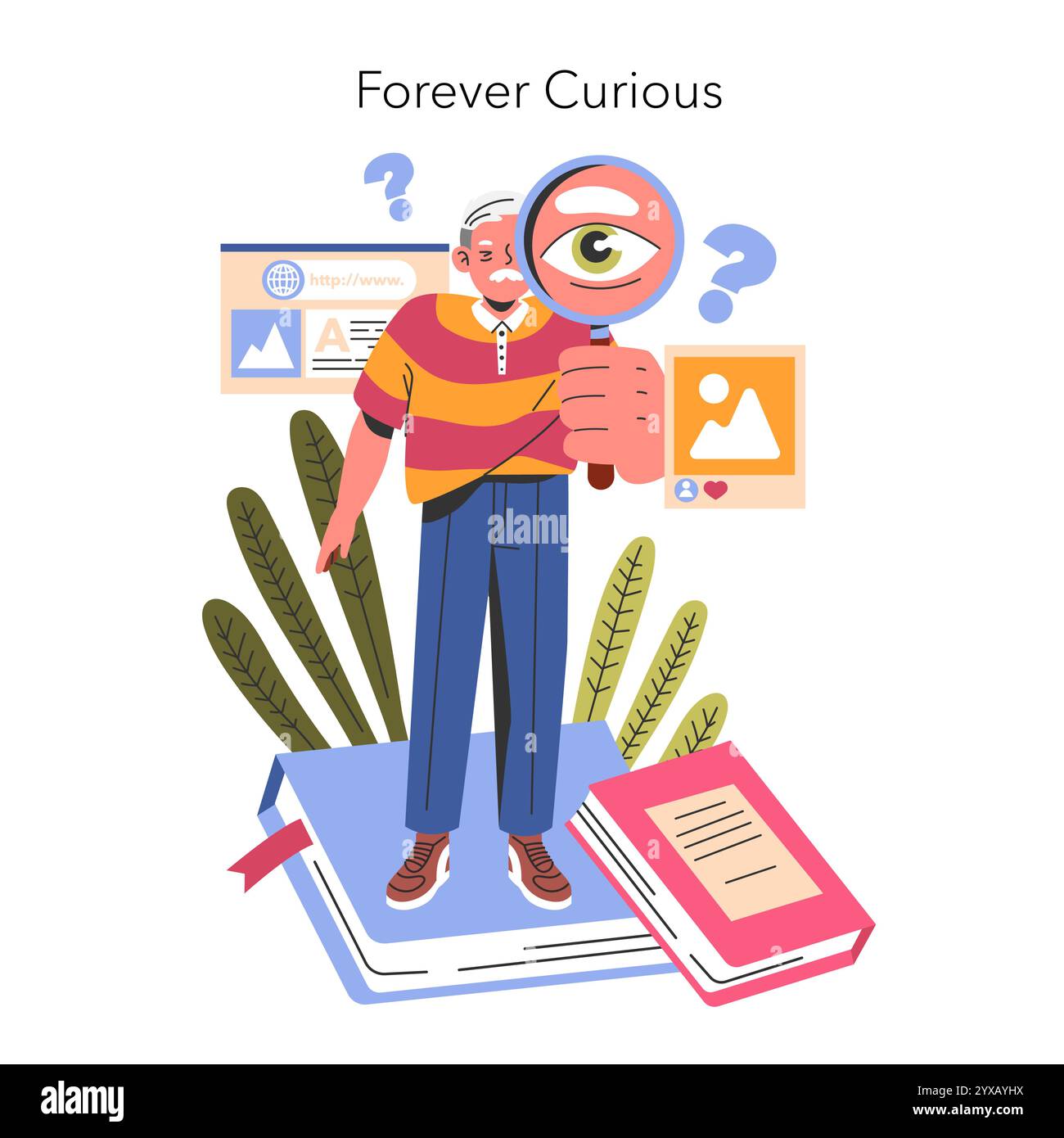 Question mark on glass Stock Vector Images - Alamy