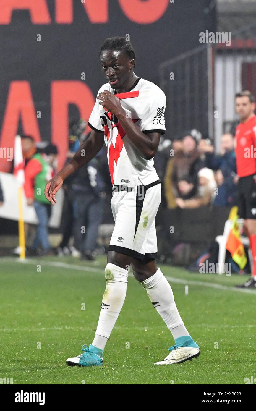 Madrid, Madrid, Spain. 14th Dec, 2024. 16 ABDUL MUMIN SULEMAN of Rayo ...