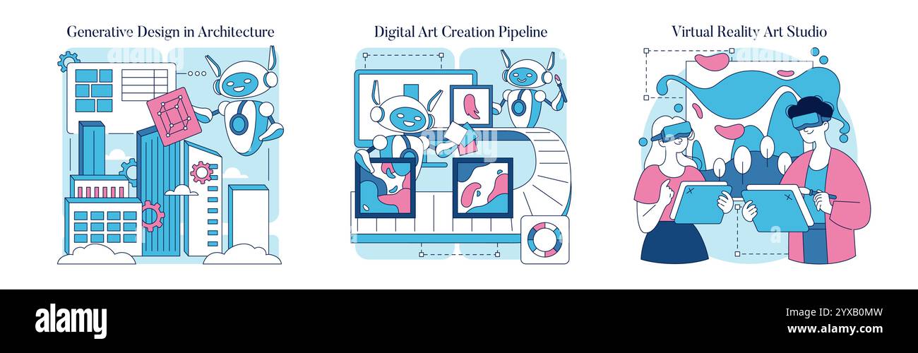 Automation in Creativity set. Robots aiding in architectural design ...